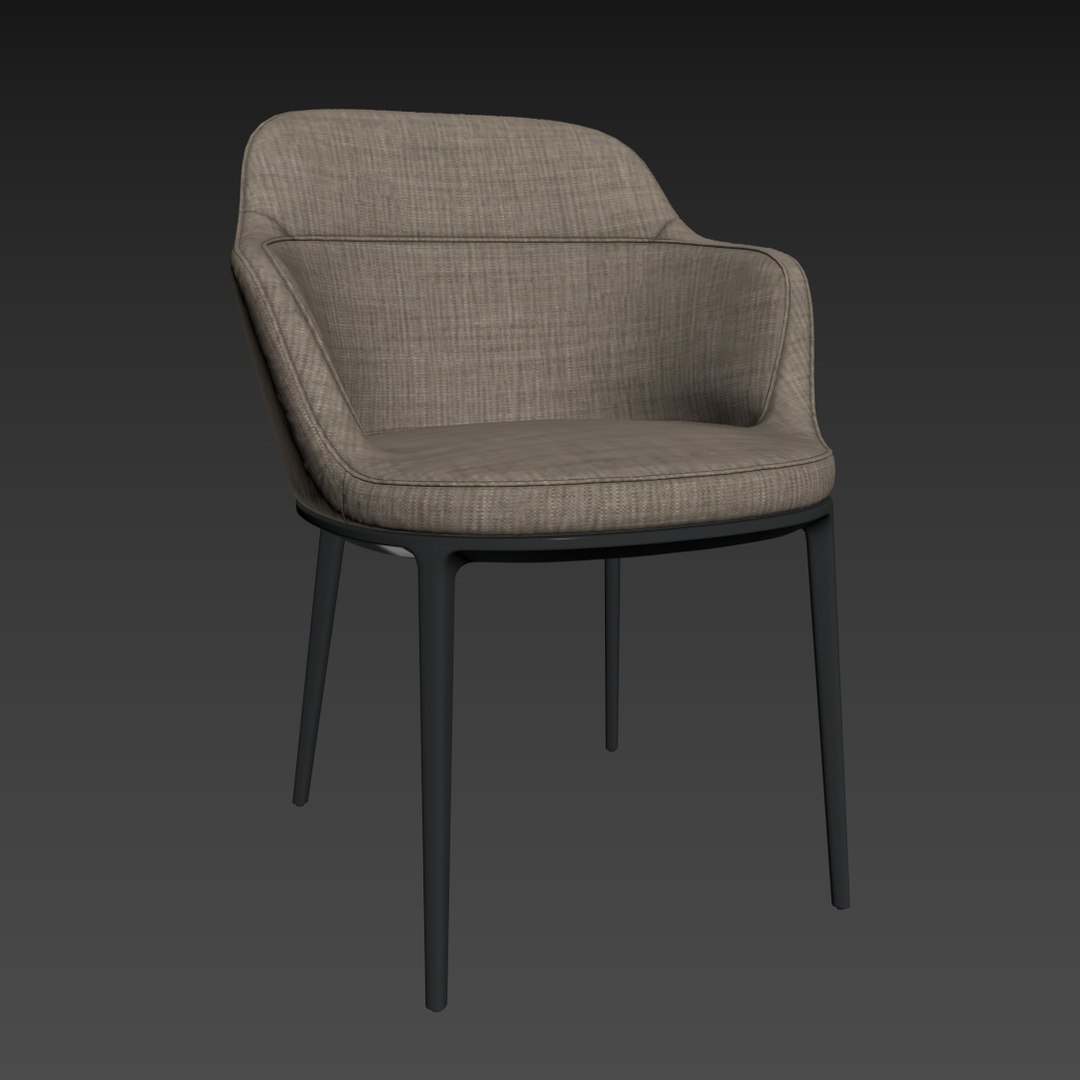 3D Maxalto Caratos Chair - TurboSquid 1405028