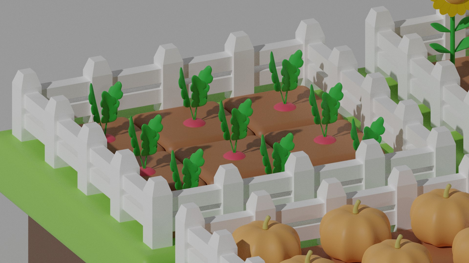Cartoon Farm 3D Model - TurboSquid 2348143