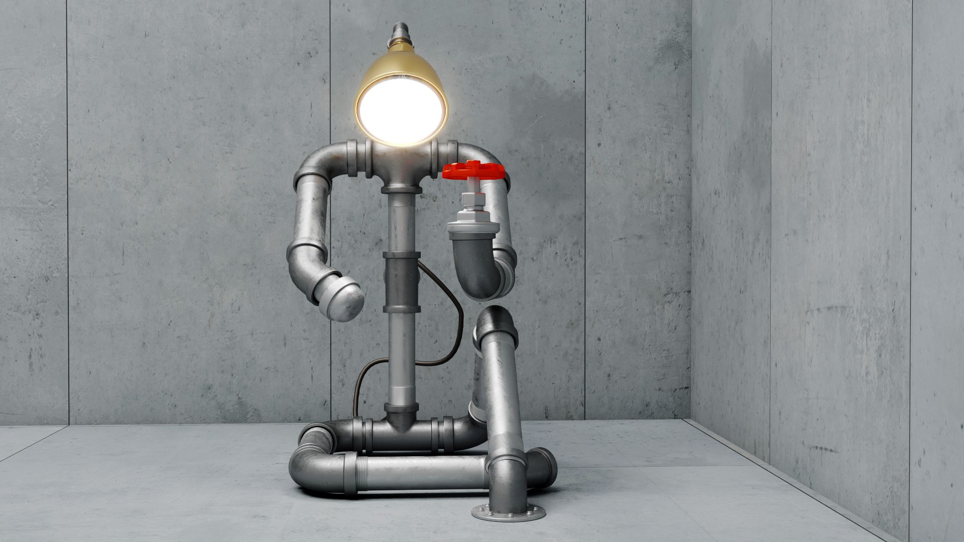 Pipe Decorative Lamp 2 3D Model - TurboSquid 1902781