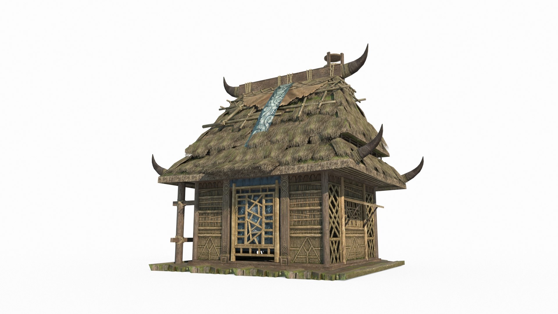Small Thatched Hut In Ancient Asian Architecture 3D Model - TurboSquid ...