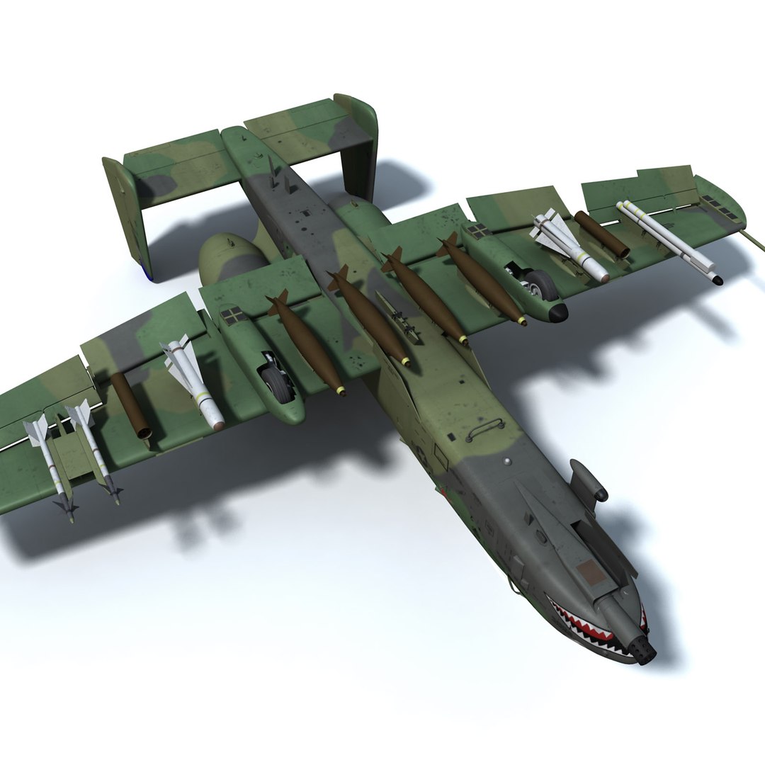 Fairchild Republic A-10a Thunderbolt 3d Model