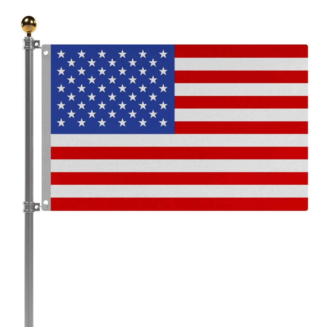 3d Model Flag