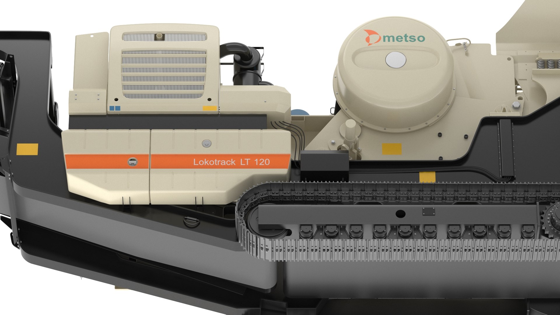 3D Lokotrack LT120 Mobile Jaw Crusher Model - TurboSquid 2225552