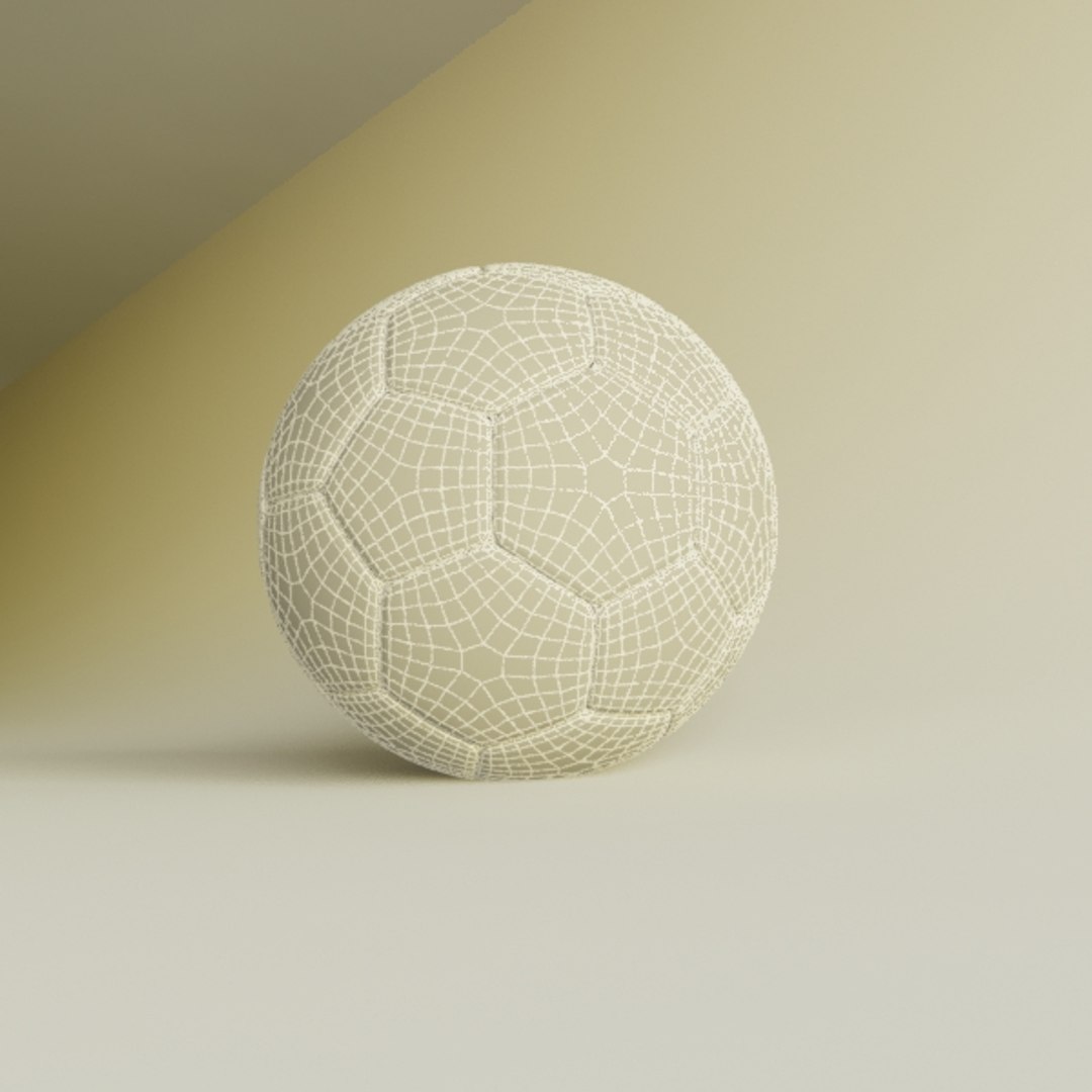 3d Model Of Icosahedron Football