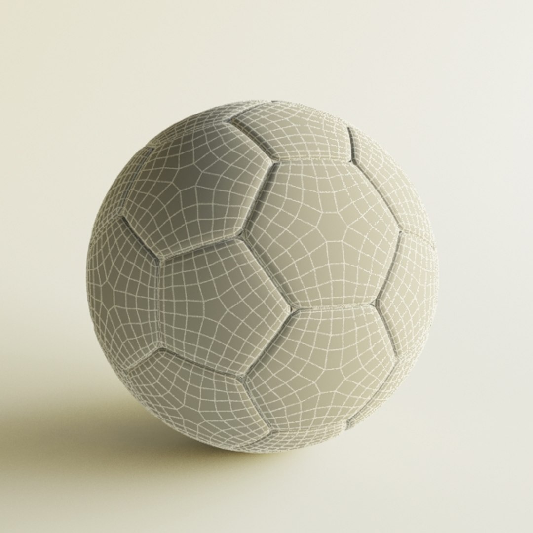 3d Model Of Icosahedron Football