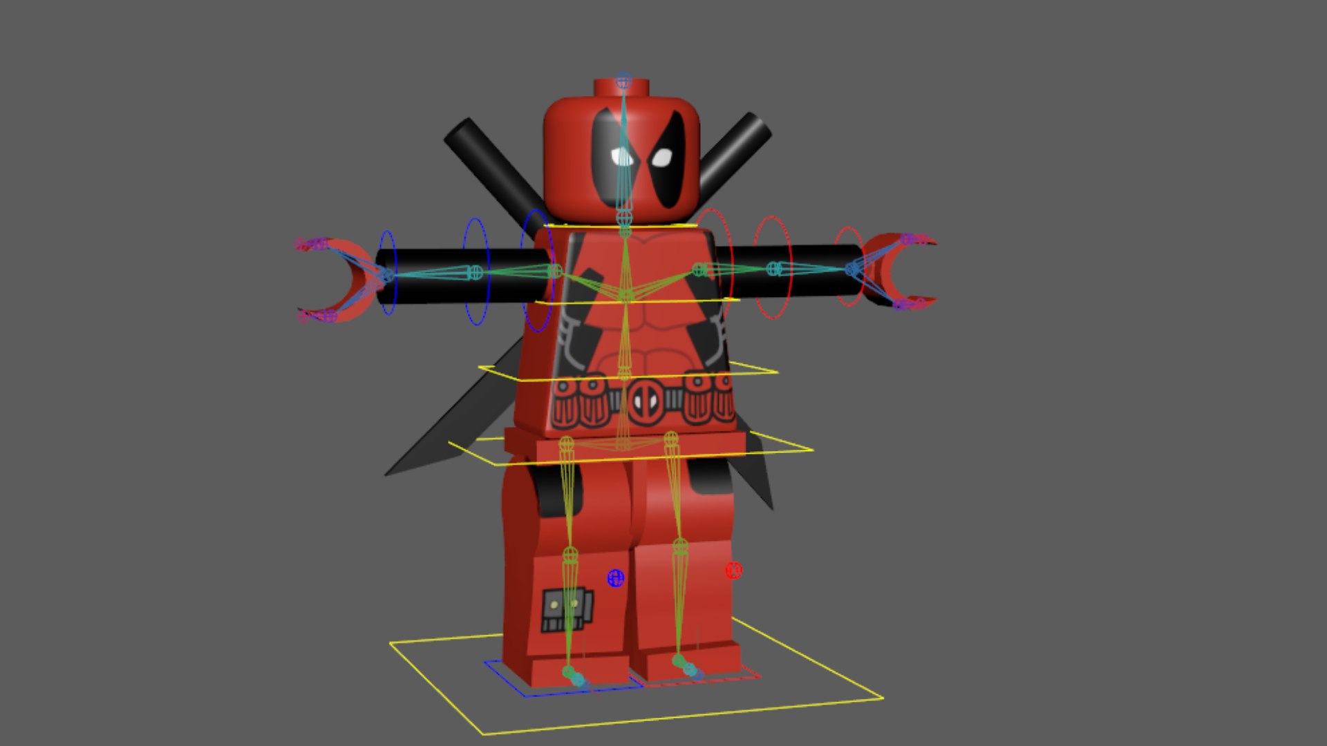 Deadpool Lego Model - TurboSquid 1690593