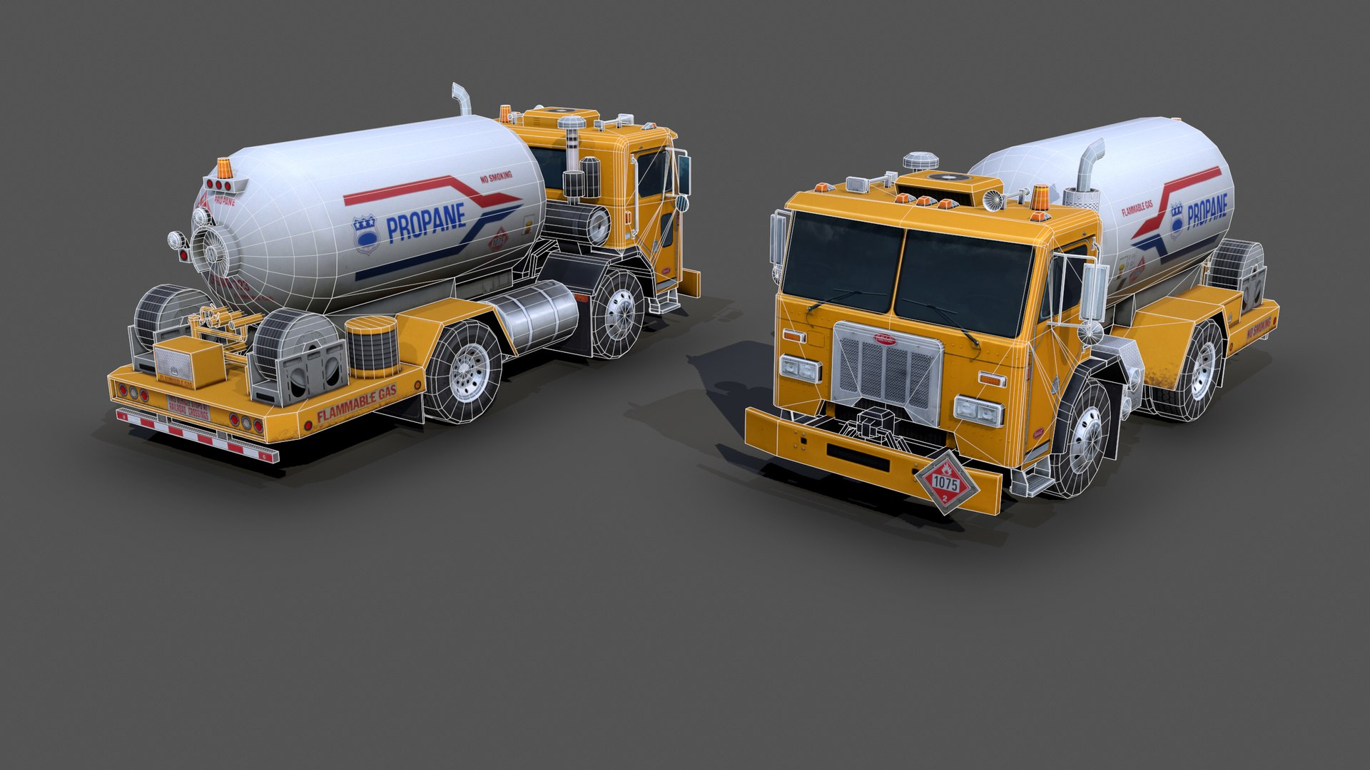 3D Model Peterbilt 320 2013 Propane S01 - TurboSquid 2190150