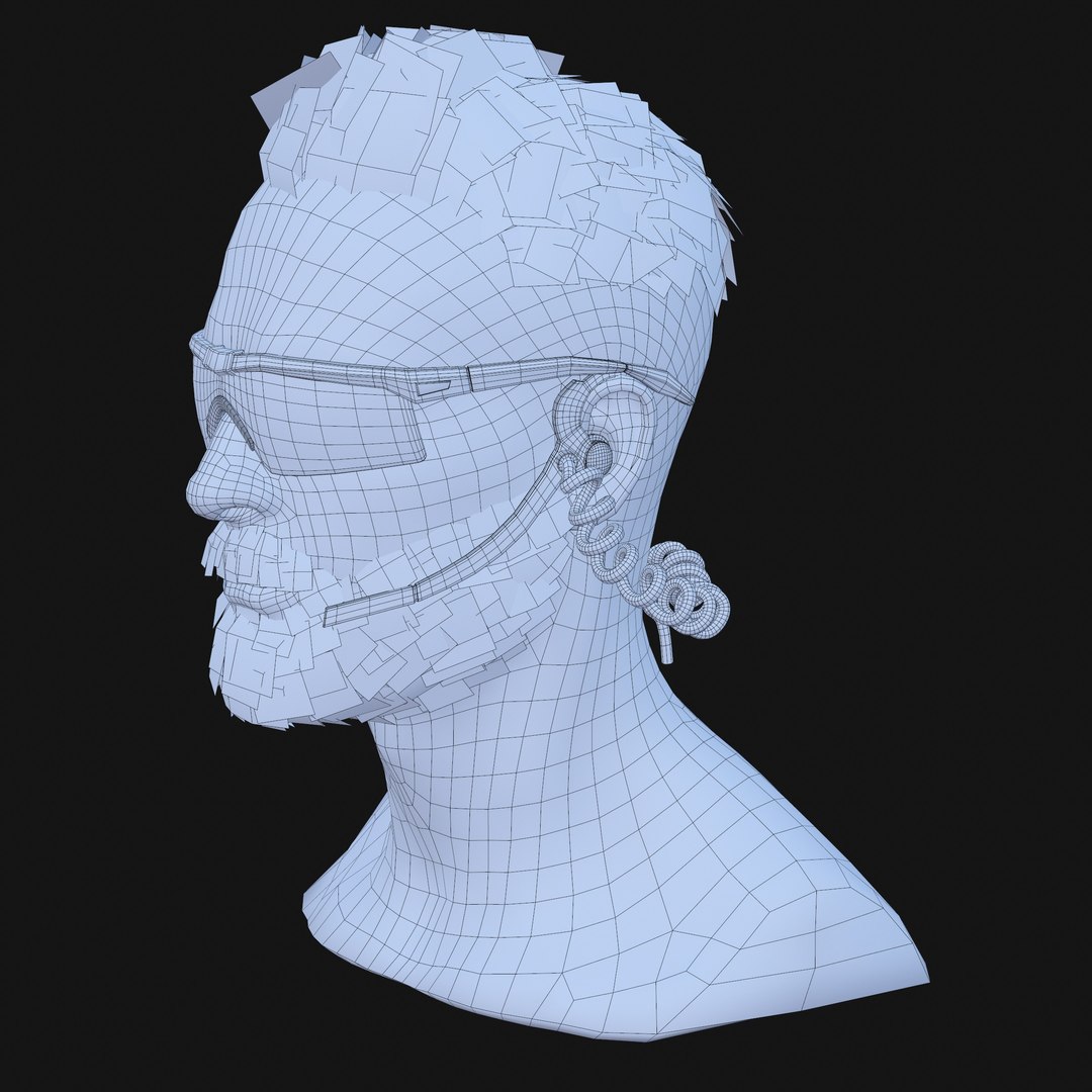 3d Soldier Head Model