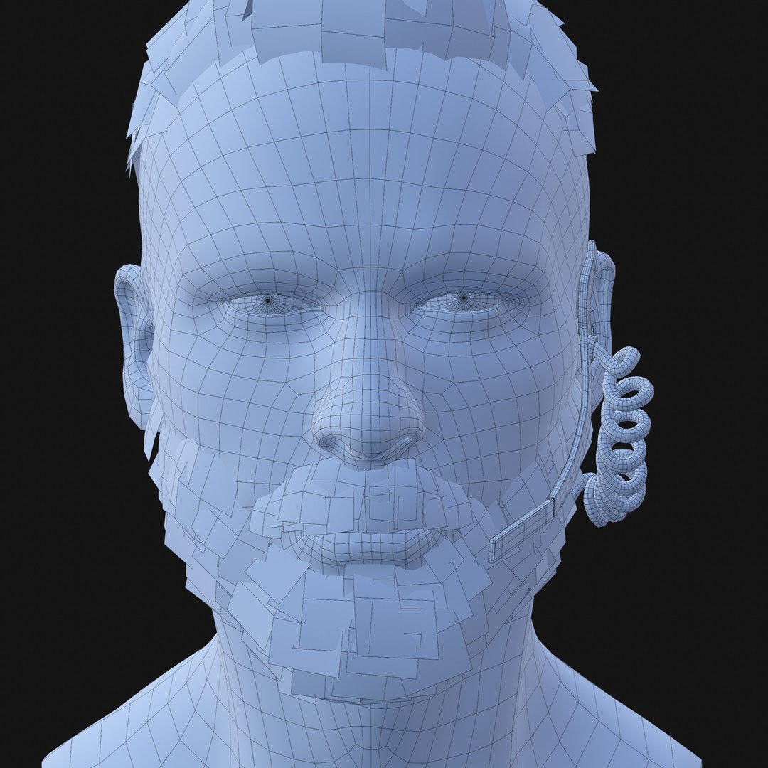 3d Soldier Head Model