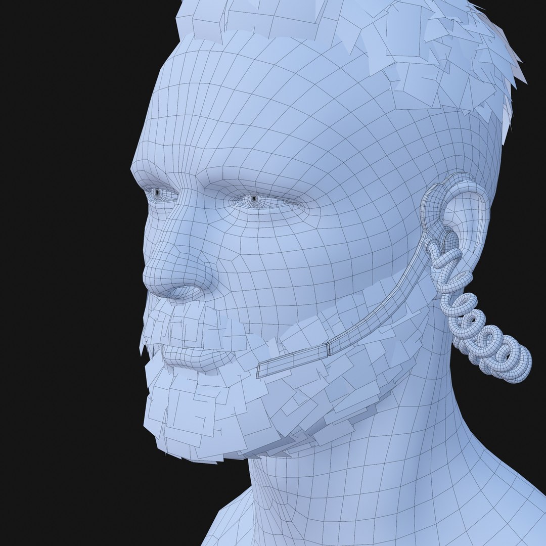3d Soldier Head Model