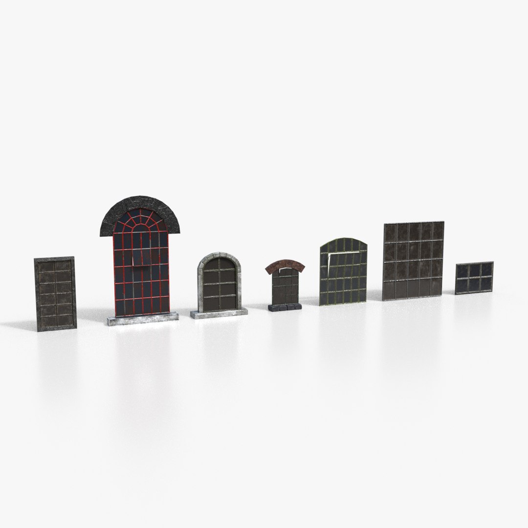 3D Industrial Window Set - TurboSquid 2155096