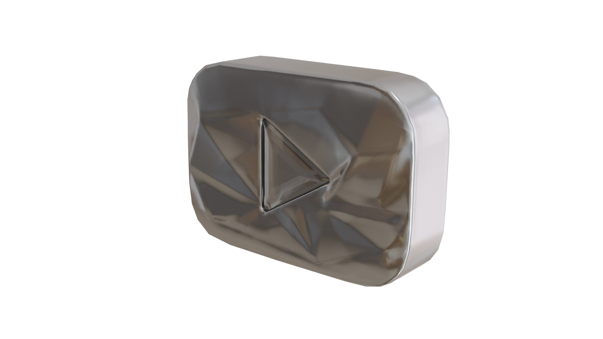 3D YouTube Diamond Play Button - TurboSquid 2100552