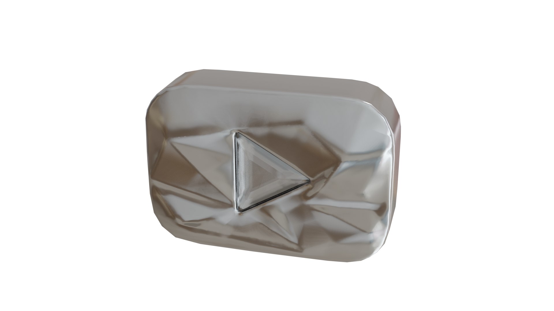 3D YouTube Diamond Play Button - TurboSquid 2100552