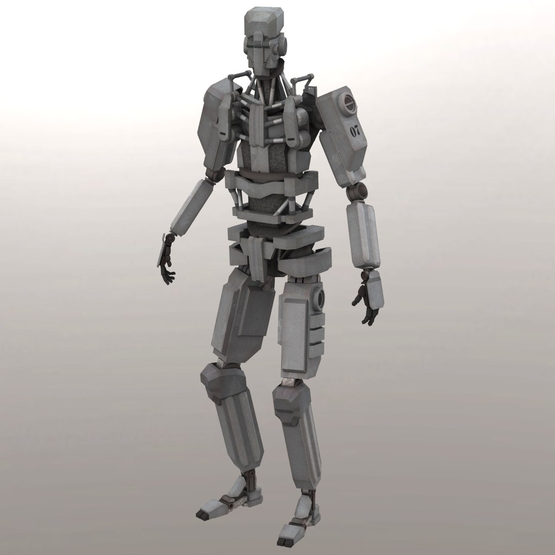 3D android robot rigged model - TurboSquid 1248039