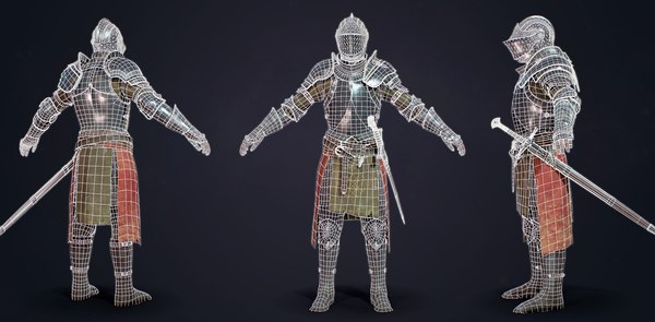 Knight medieval 3D model - TurboSquid 1452648