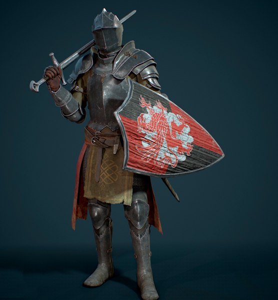 Knight medieval 3D model - TurboSquid 1452648