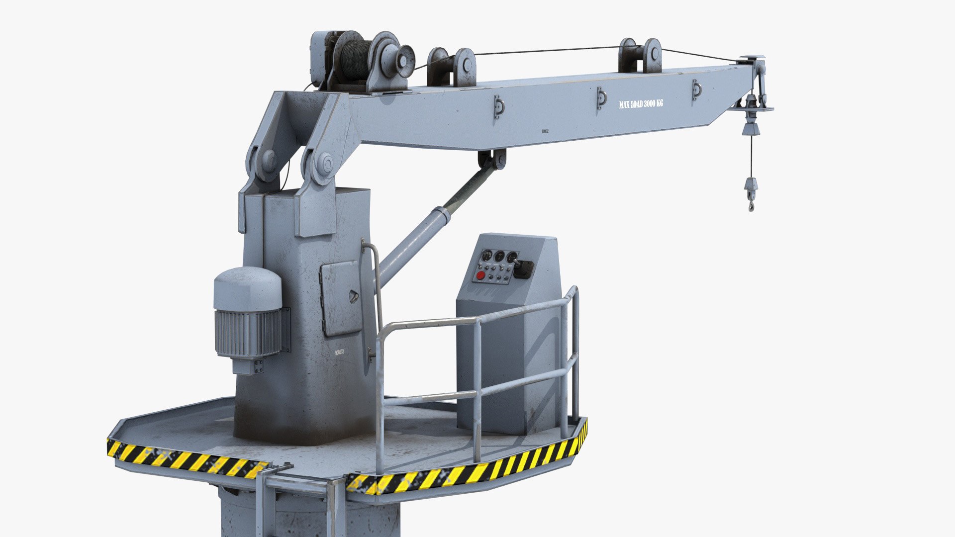 3D Boat Rhib Davit - TurboSquid 1637807