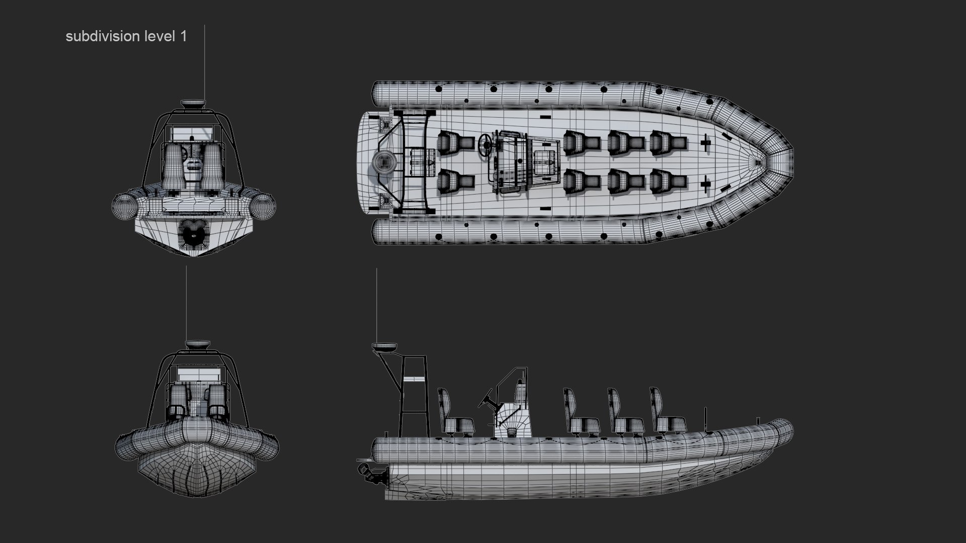 3D boat rhib davit - TurboSquid 1637807