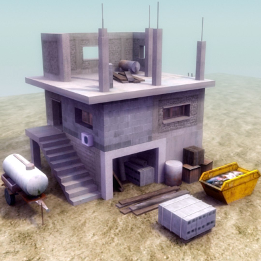 3d construction site