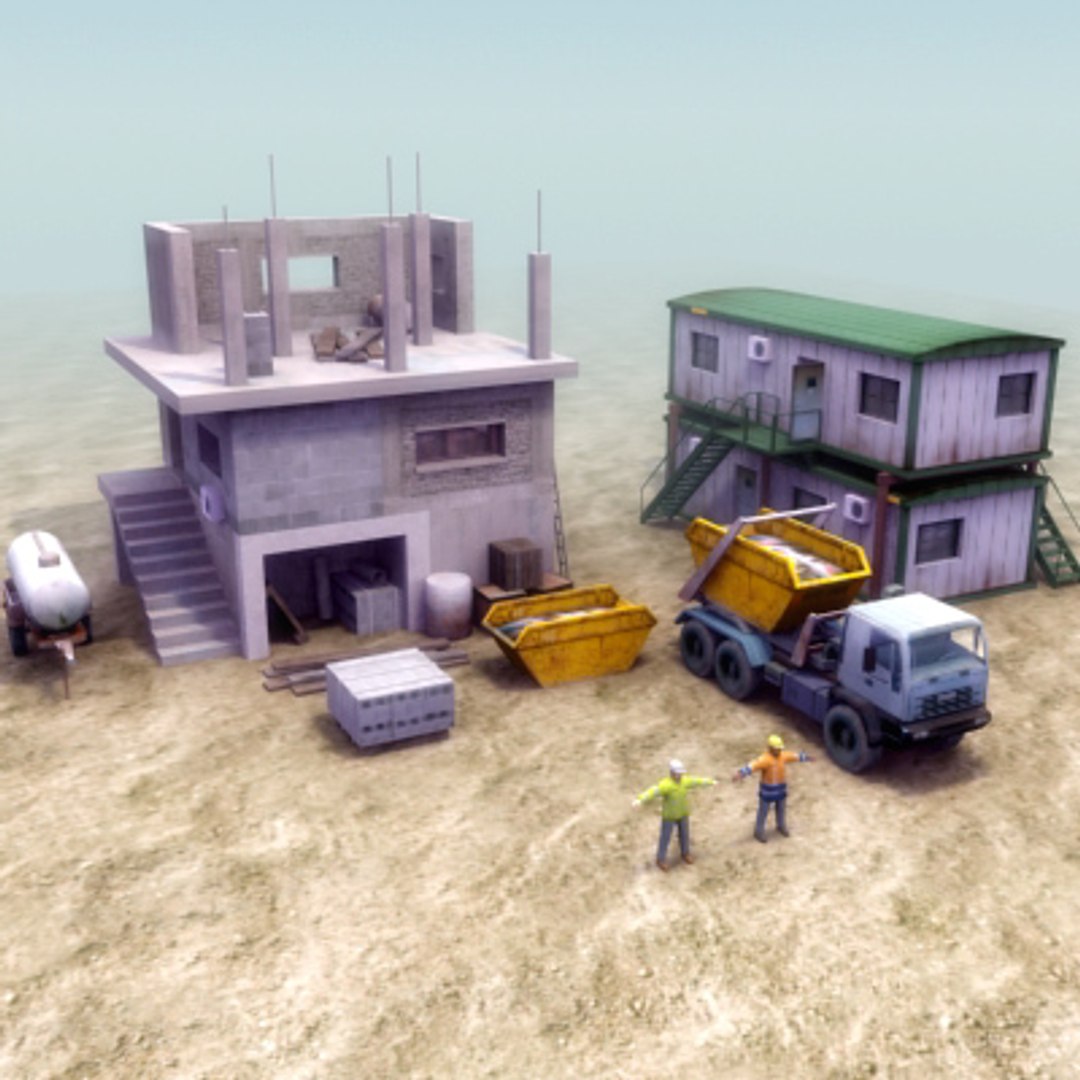3d construction site
