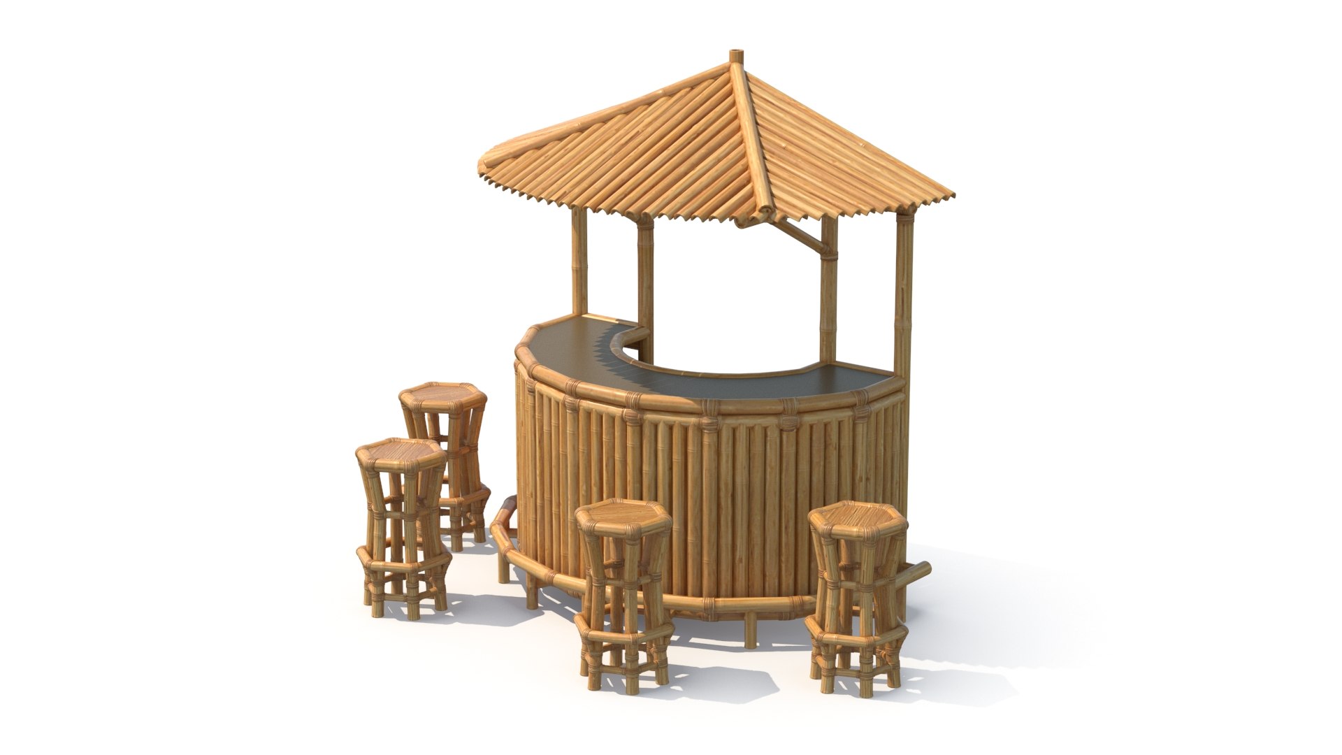 Bar Bamboo 3D Model - TurboSquid 2127544