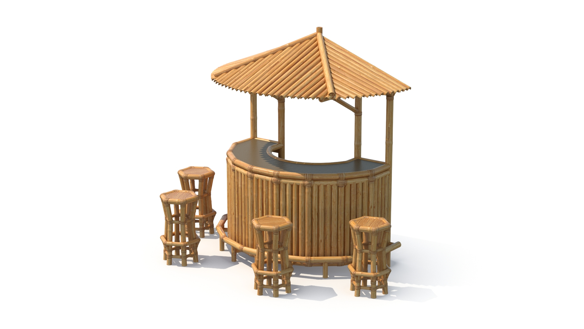 Bar Bamboo 3D Model - TurboSquid 2127544
