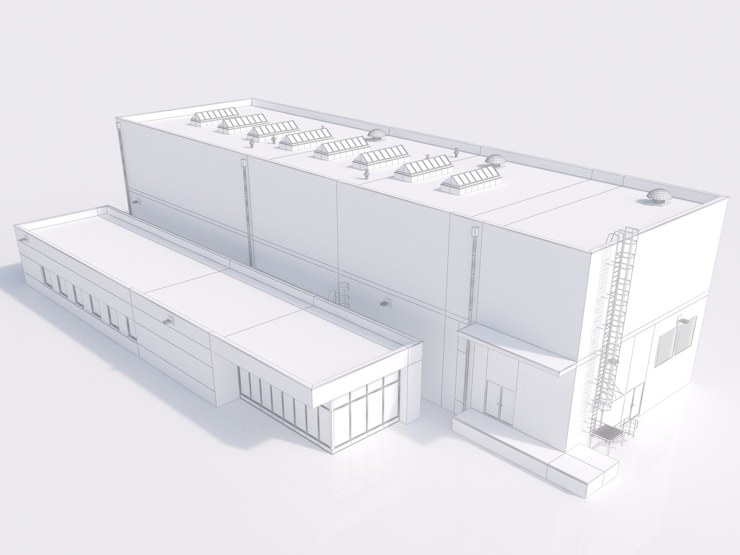 Industrial Building 19 3d Max