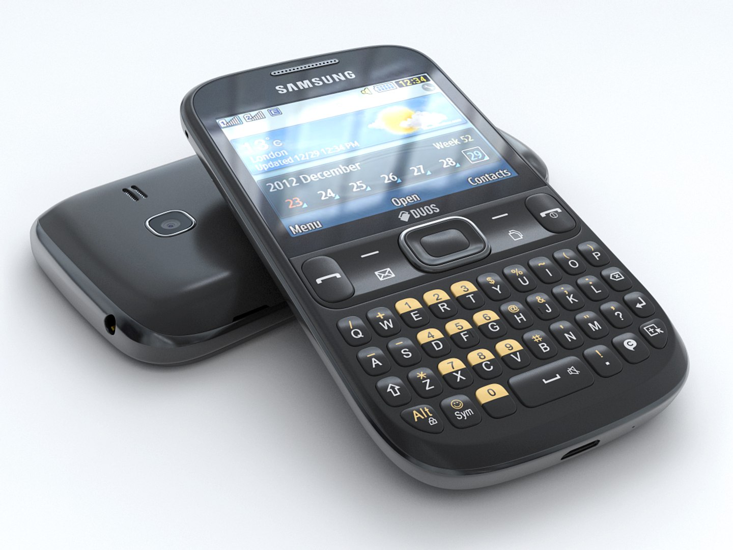 samsung chat 333 3d model