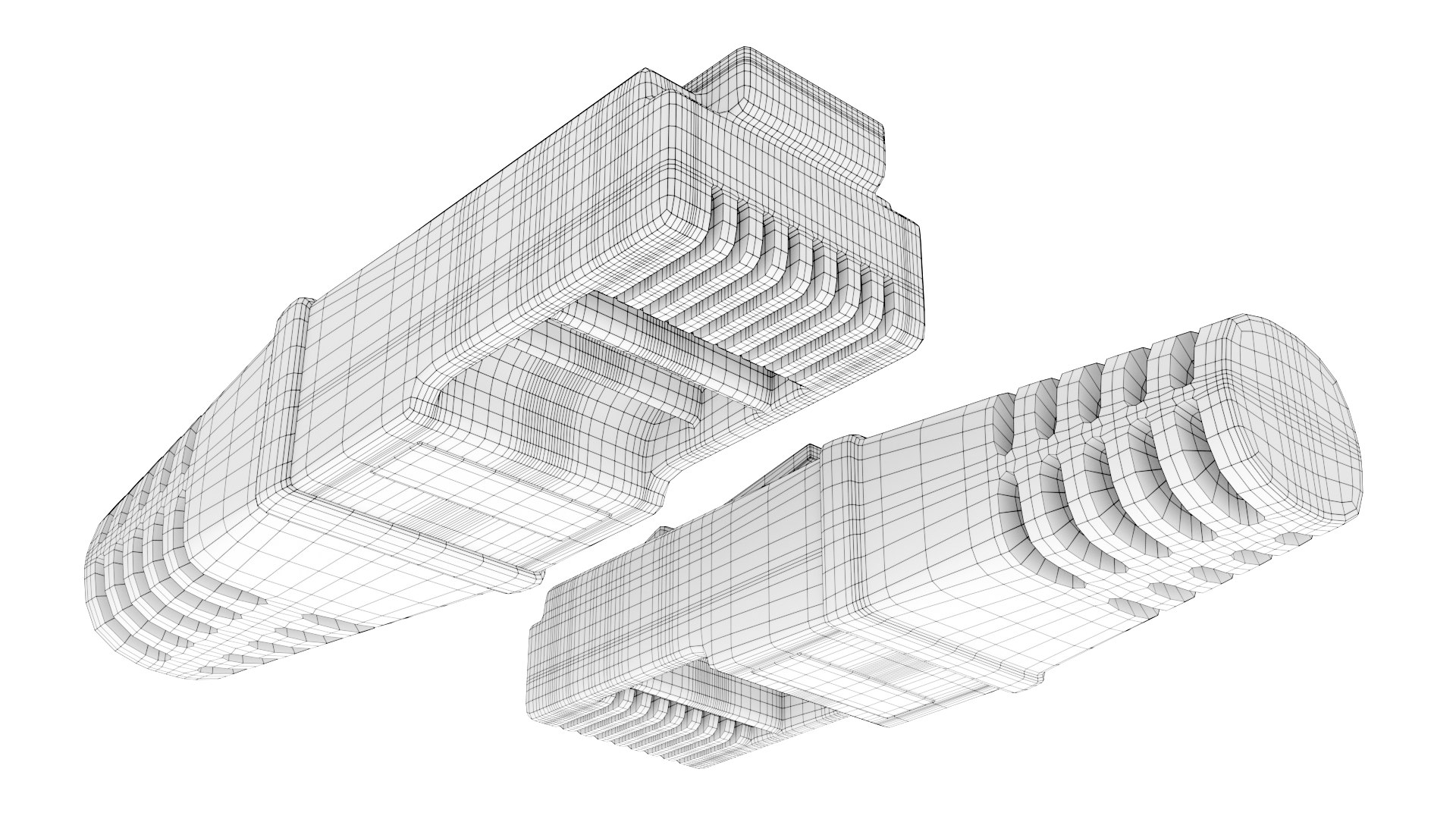 Ethernet Plug RJ-45 - 3D Model 3D Model - TurboSquid 1982022