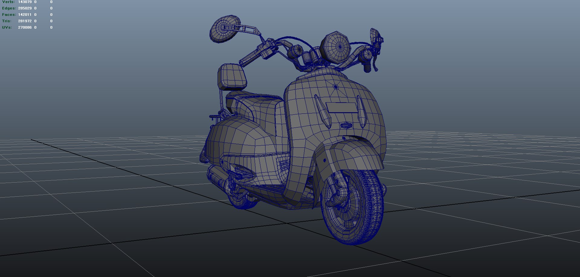 3d Model Of Scooter