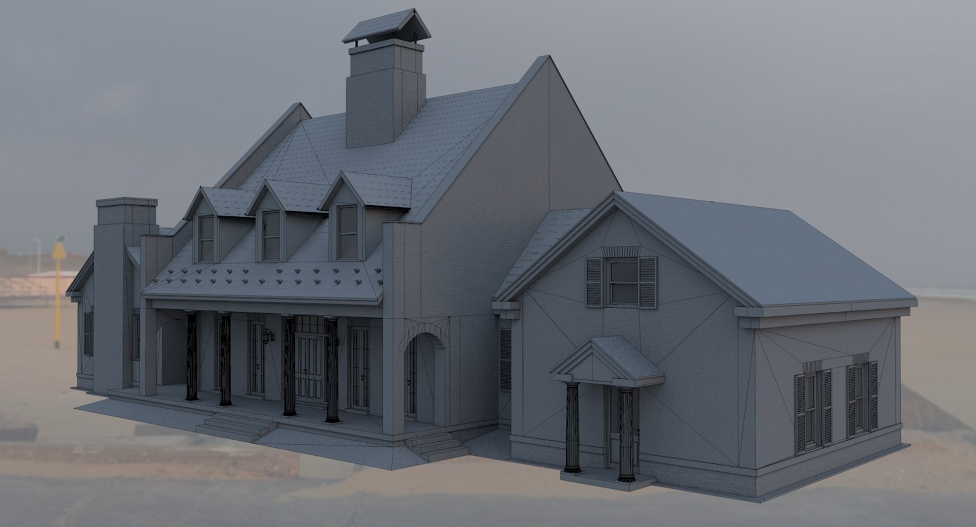 3D American Suburban House Model - TurboSquid 1440695