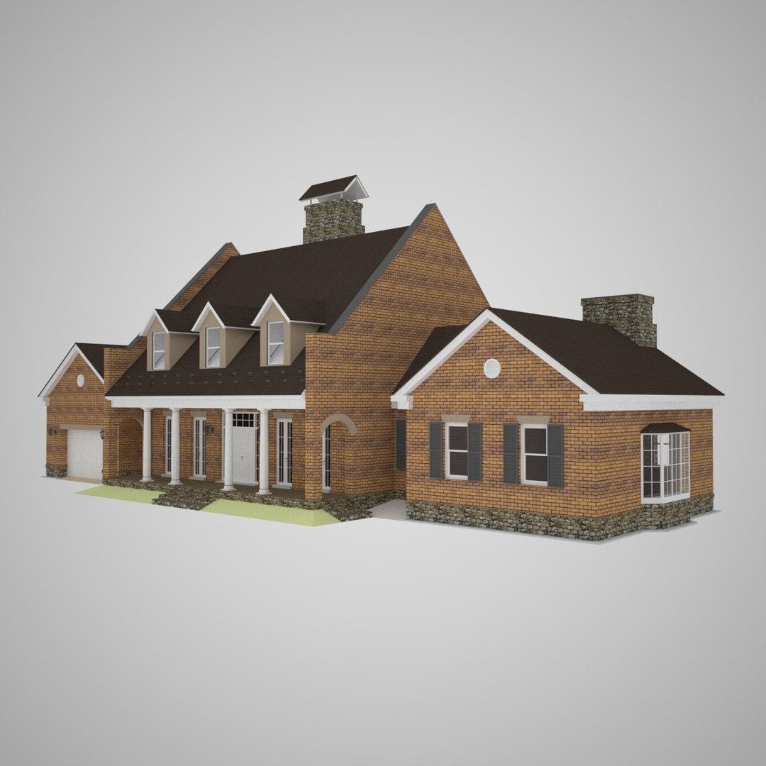3D American Suburban House Model - TurboSquid 1440695