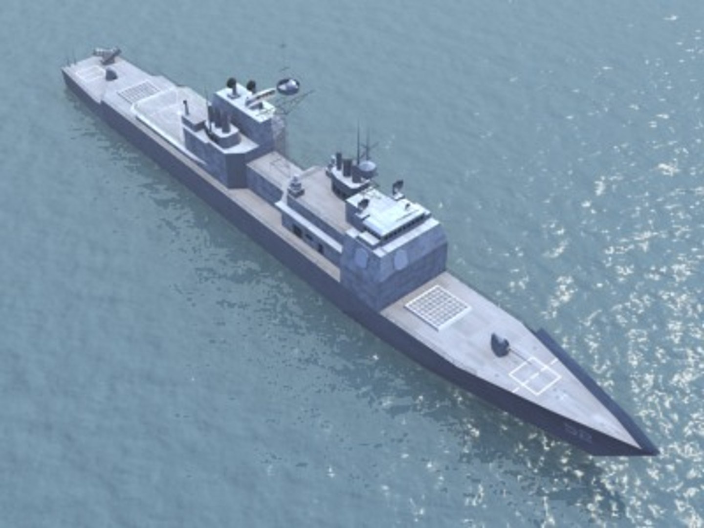 3d Model Ticonderoga Class Cg