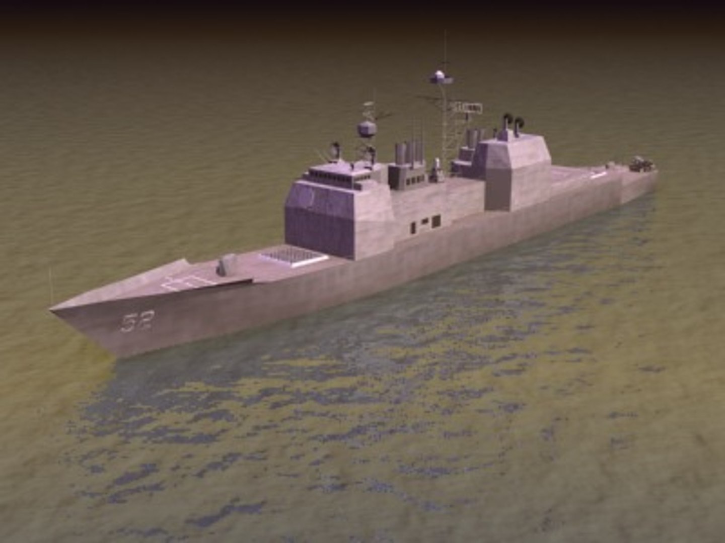 3d Model Ticonderoga Class Cg