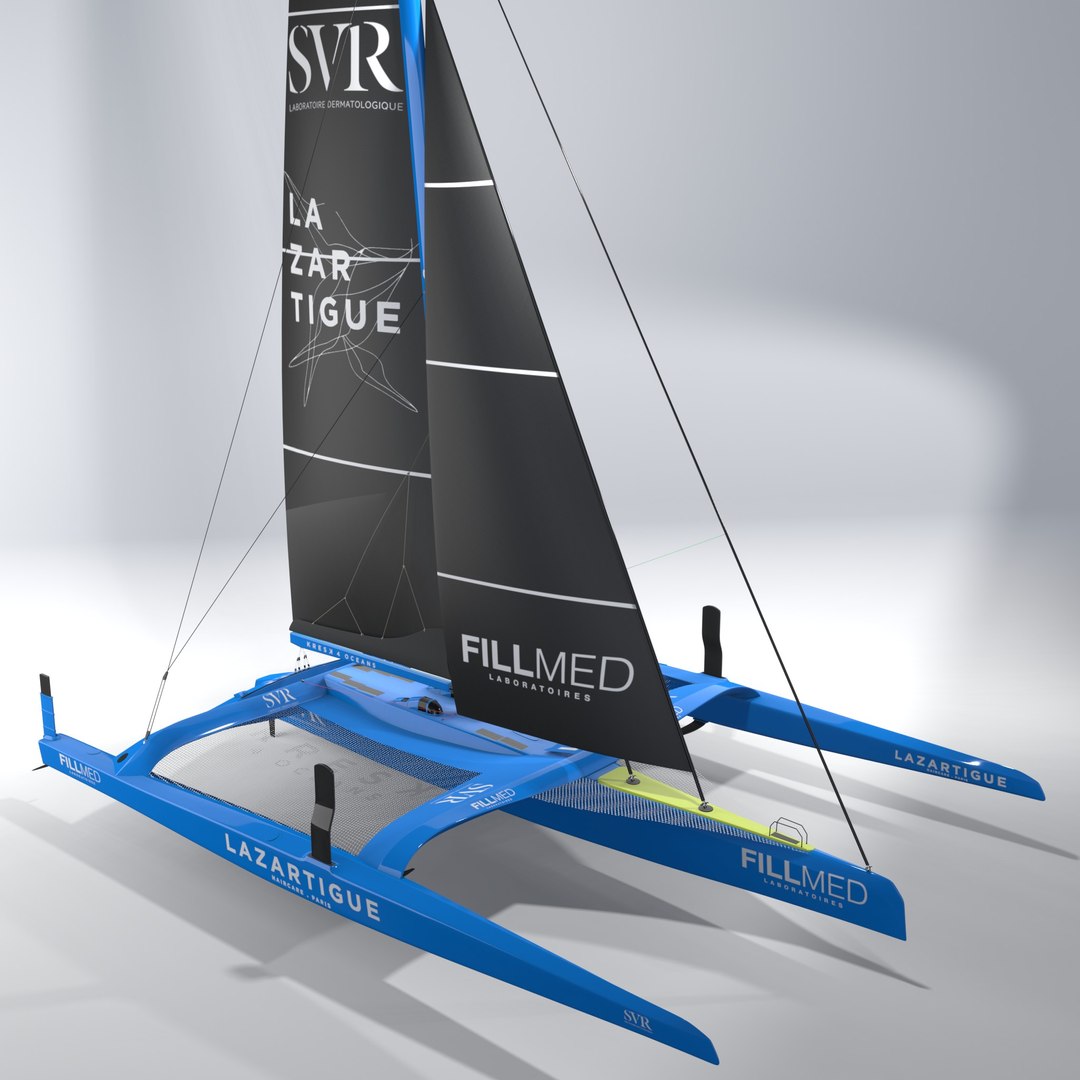 3D Trimaran SVR Lazartigue Ultim Class Trimarans 3223 Model ...