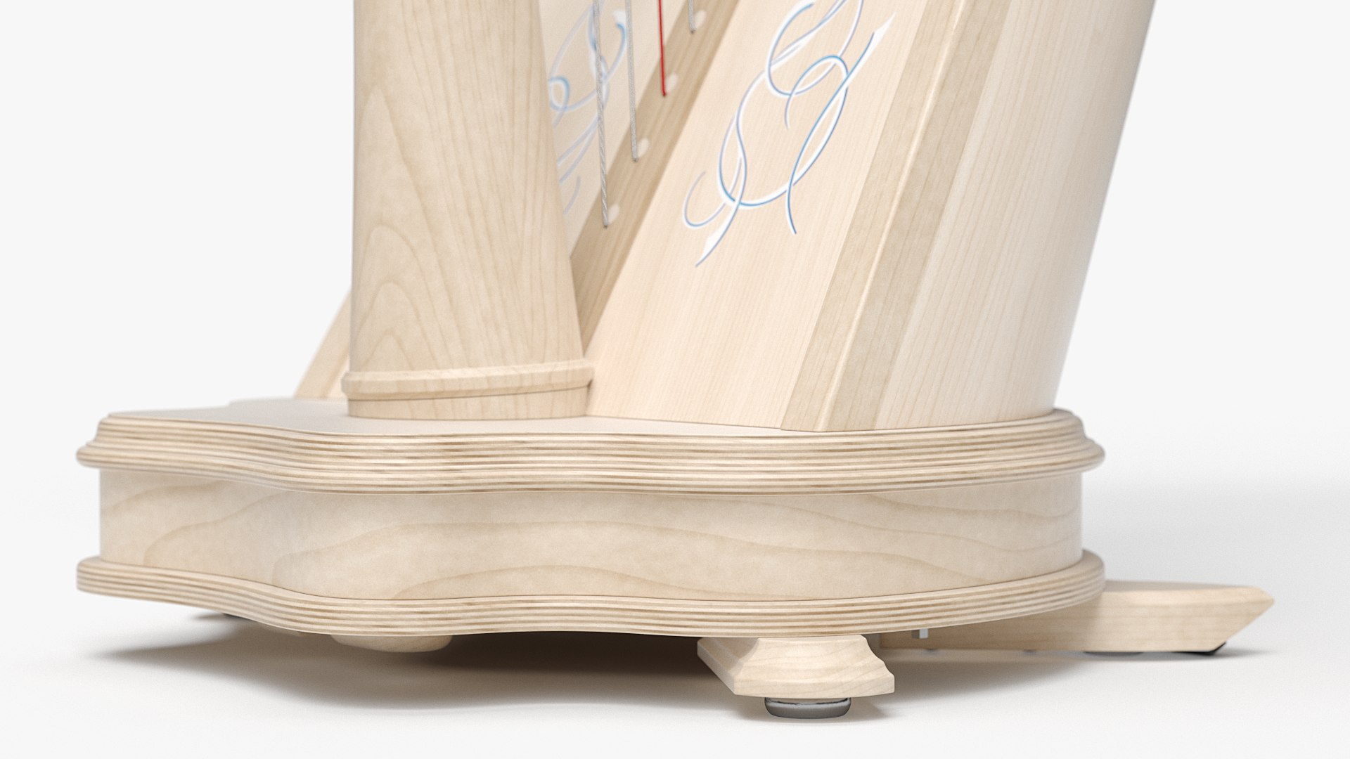 Realistic lever harp bench 3D model - TurboSquid 1589355