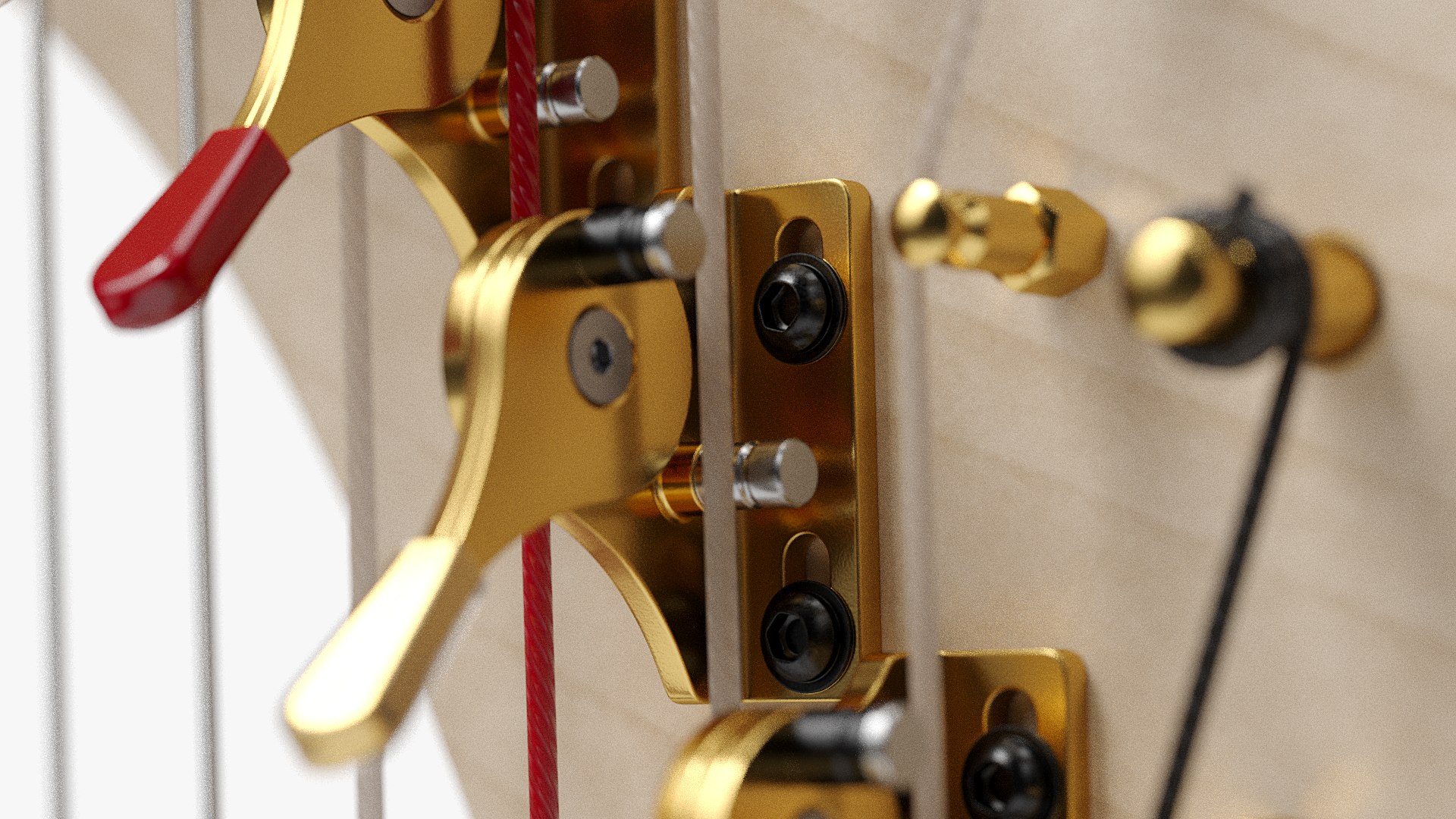 Realistic lever harp bench 3D model - TurboSquid 1589355