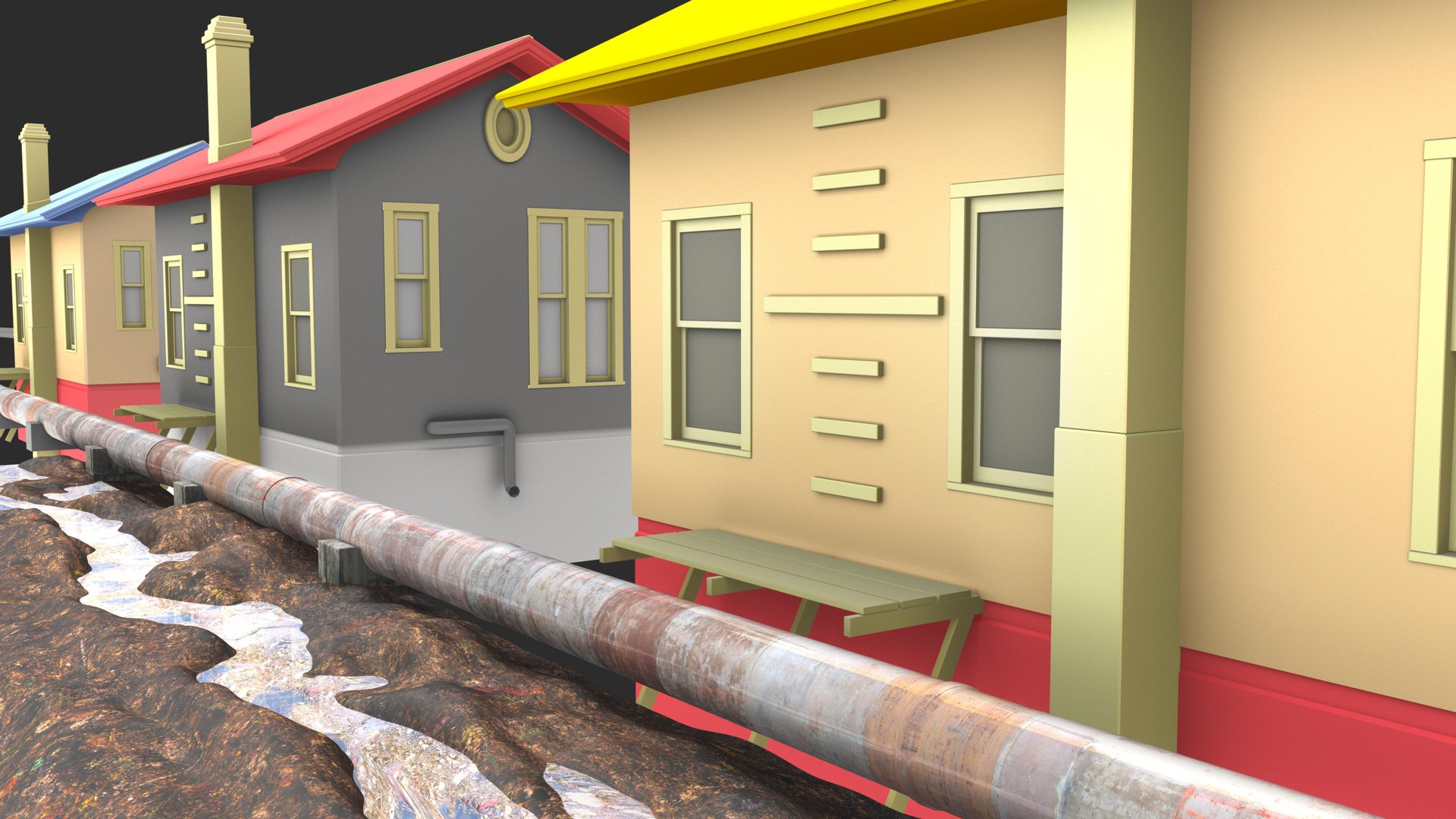 Drainage System 3D Model - TurboSquid 1793281