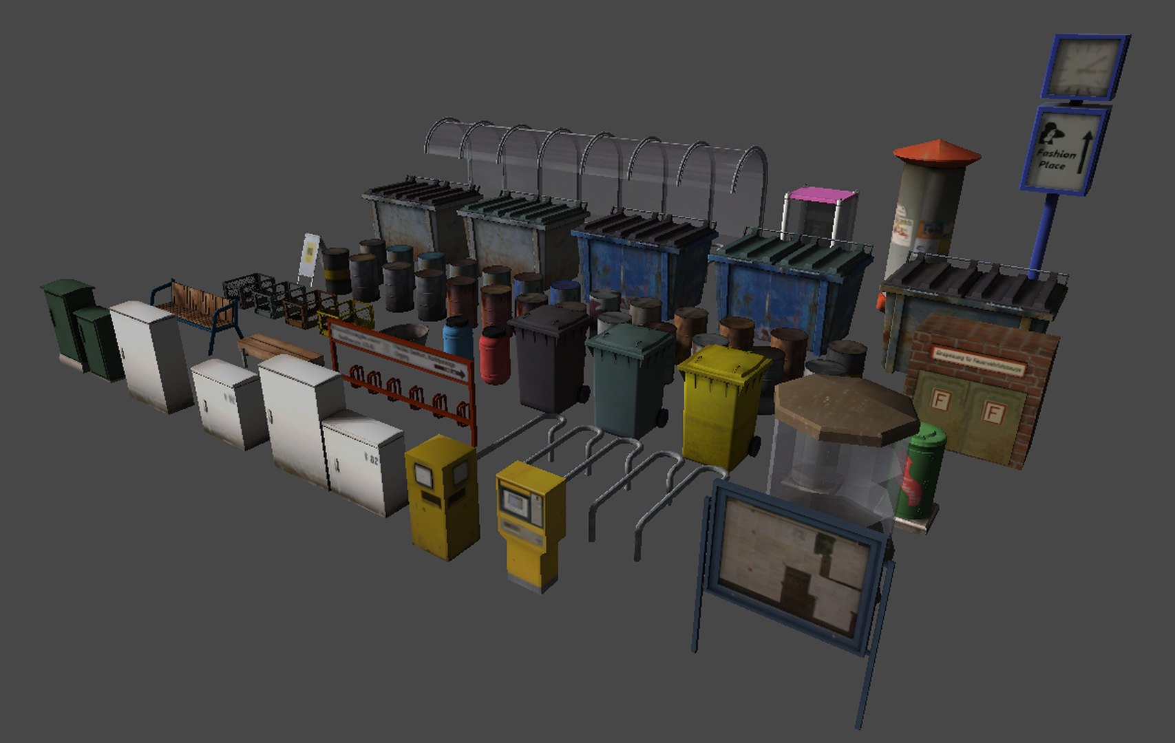 3D City Props - TurboSquid 1616056