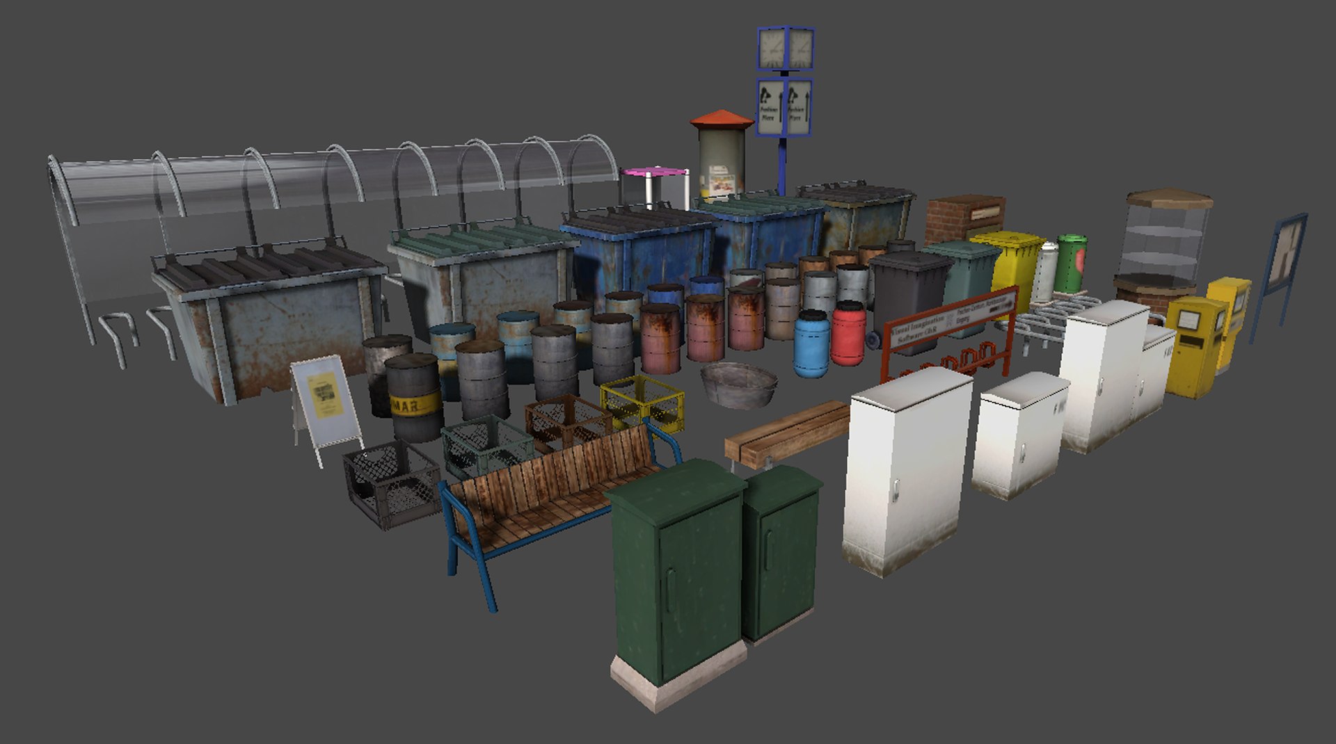 3D City Props - TurboSquid 1616056