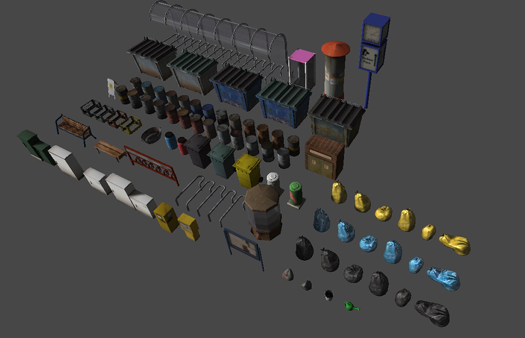 3D City Props - TurboSquid 1616056