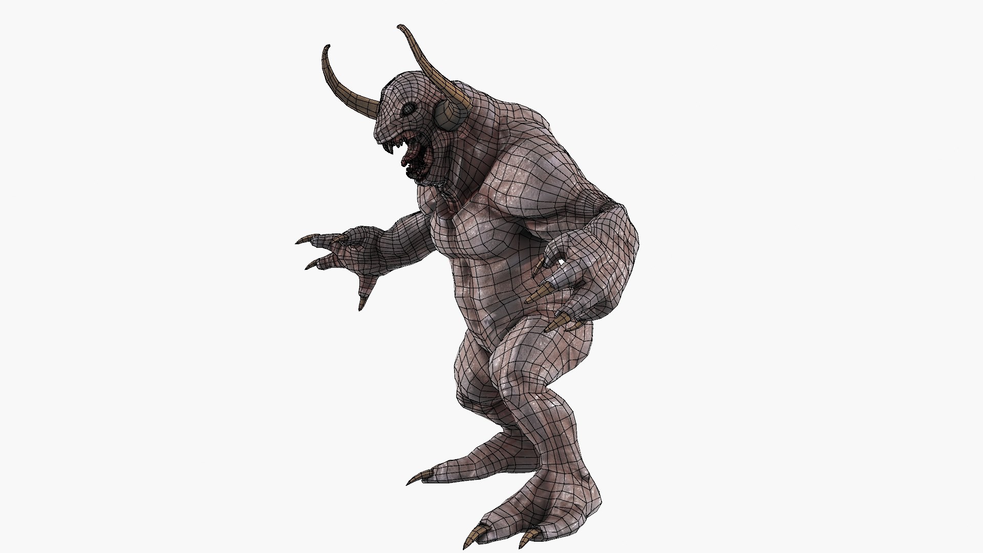 Sci-fi Brute Alien Monster Creature Animal Beast with Zbrush files 3D ...