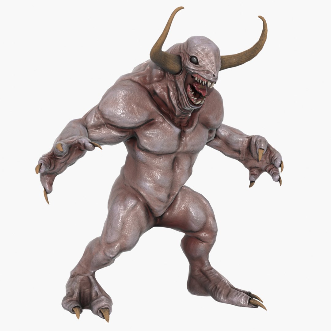 Sci-fi Brute Alien Monster Creature Animal Beast with Zbrush files 3D ...