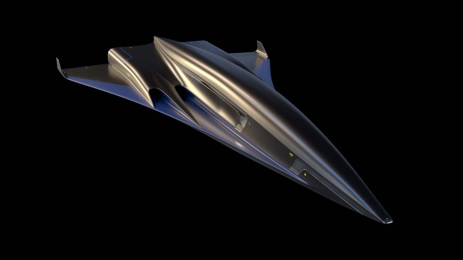3D Raven - B Model - Hypersonic Business Jet 8K model - TurboSquid 2043378