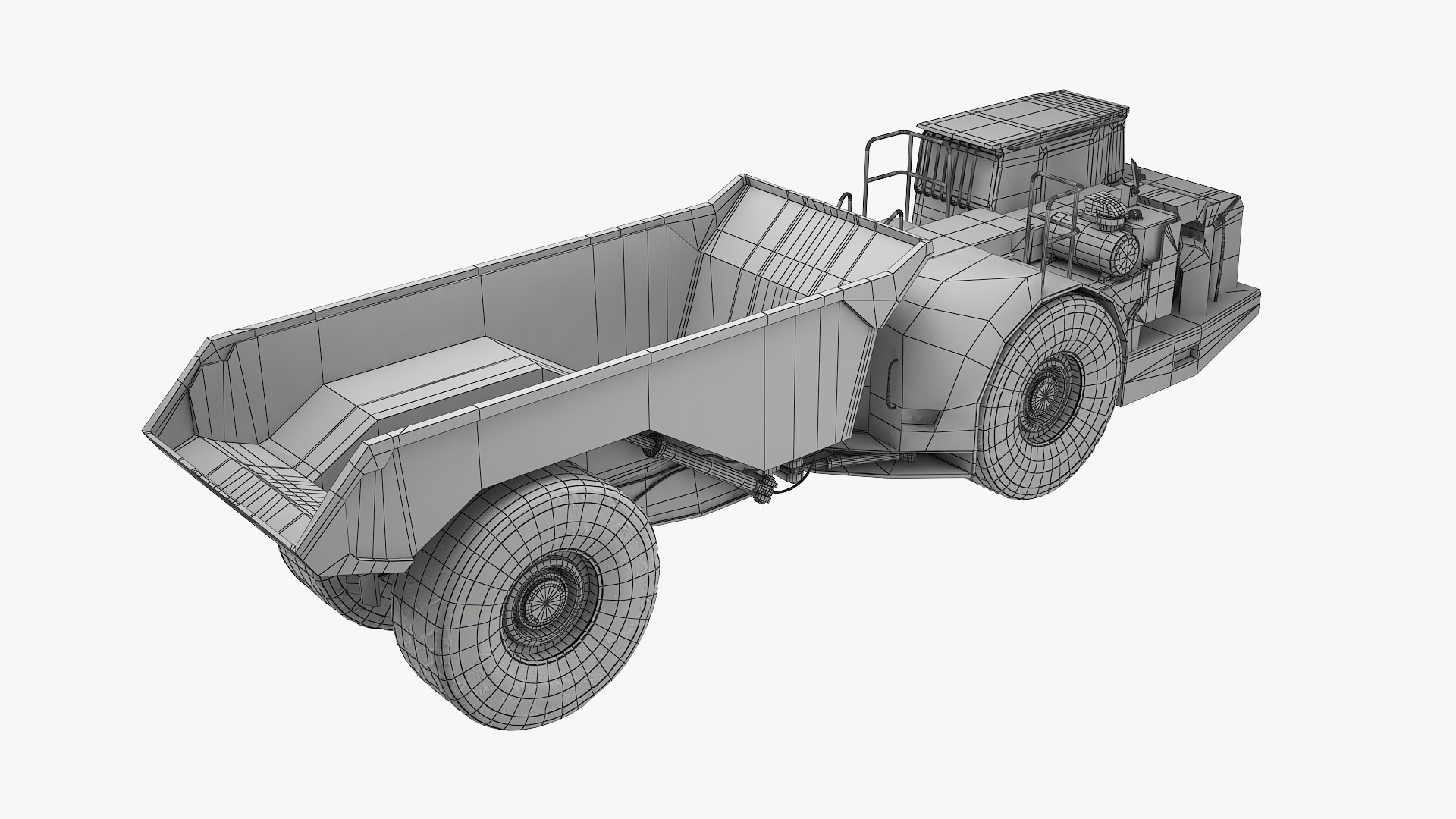 3D Mining Underground Truck Model - TurboSquid 1615275