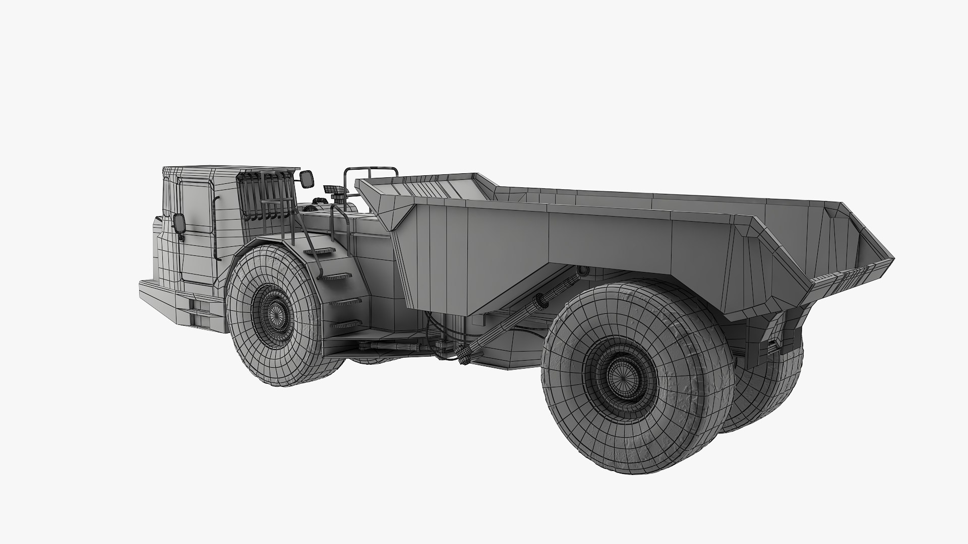 3D Mining Underground Truck Model - TurboSquid 1615275