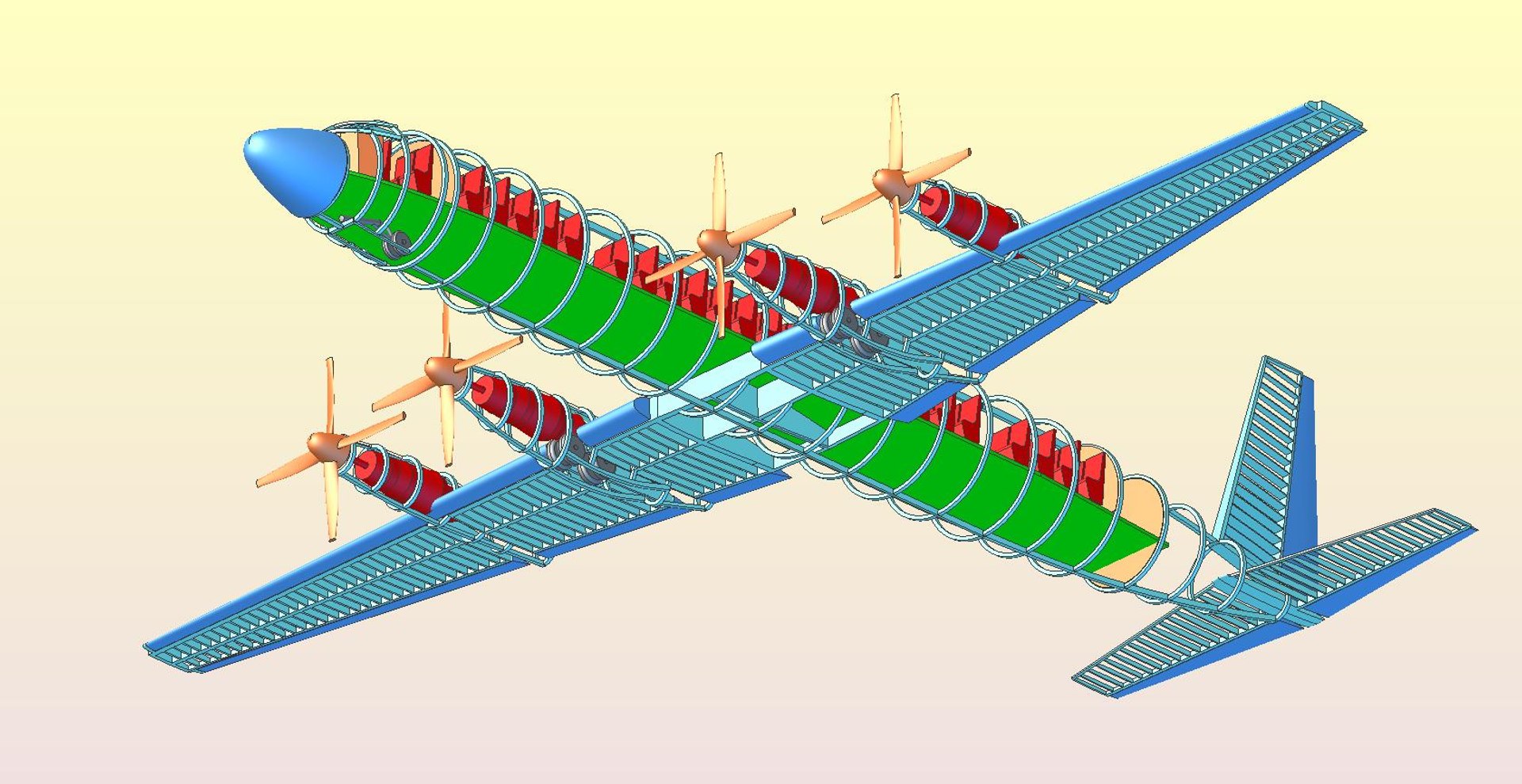 Illushyn il-18 aircraft solid 3D model - TurboSquid 1313133