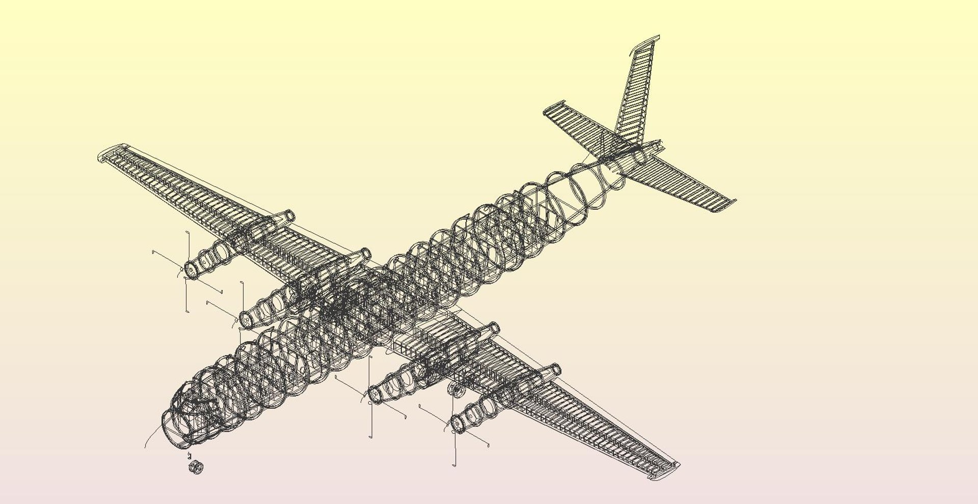 Illushyn il-18 aircraft solid 3D model - TurboSquid 1313133