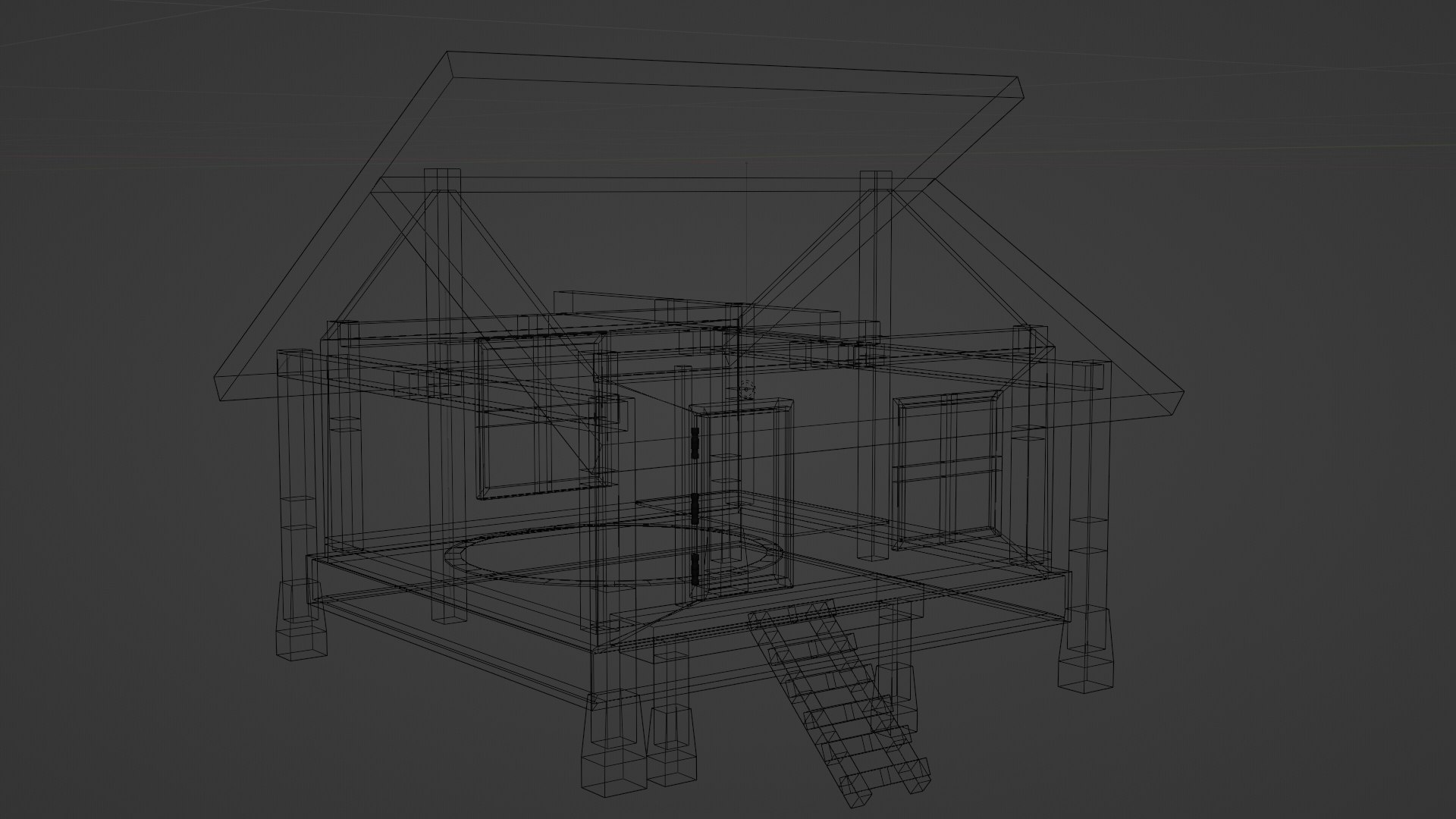 Low Poly House 3D Model - TurboSquid 2411570