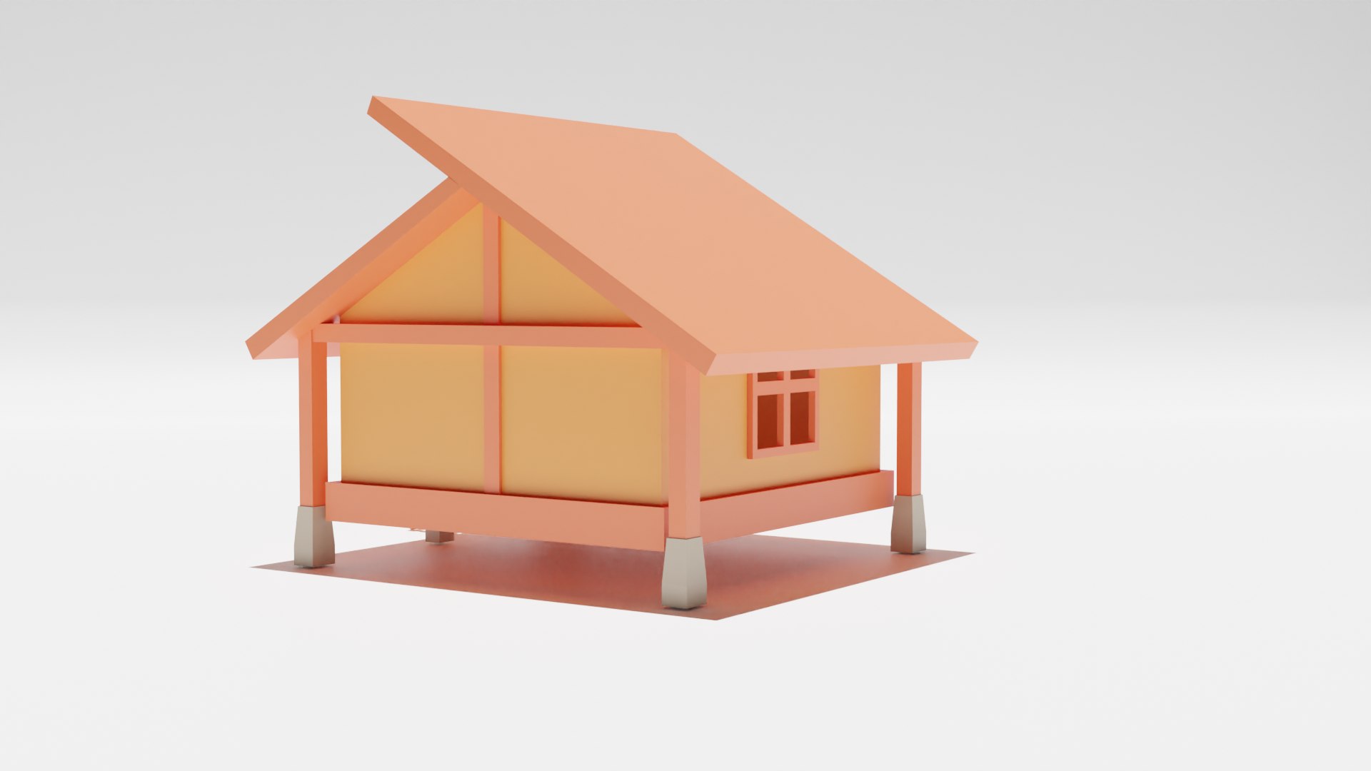 Low Poly House 3D Model - TurboSquid 2411570